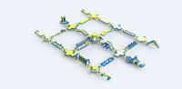 China OEM Multi Zone Inflatable Water Park 80 People Capacity for sale