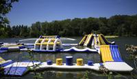 China Summer 0.9mm PVC Tarpaulin Inflatable Water Obstacle for sale