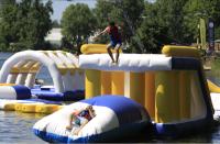 China Summer 0.9mm PVC Tarpaulin Inflatable Water Obstacle for sale