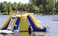 China Summer 0.9mm PVC Tarpaulin Inflatable Water Obstacle for sale