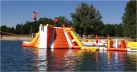 China Non Toxic Children Inflatable Water Park Obstacle Course Water Jumper for sale