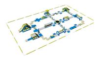 China UV Resistance Inflatable Water Park For Swimming Pools Lakes for sale