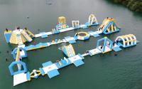 China Amusement Blow Up Water Obstacle Course 80 People Capacity for sale
