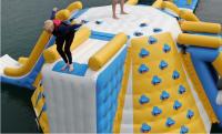 China Amusement Blow Up Water Obstacle Course 80 People Capacity for sale