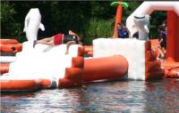 China 53*47m Inflatable Water Park Jumper Sport Games 210 Person Capacity for sale
