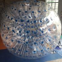 China Blue Clear Ramp Dot Inflatable Zorb Ball for sale