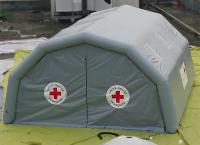 China Grey PVC Inflatable Emergency Tent Medical Outdoor Temporary Shelter for sale