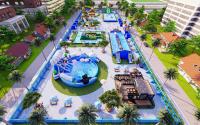 China Funny Outside Animal Inflatable Water Combo Park With 0.9mm PVC Tarpaulin Material for sale