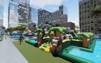 China Commercial Inflatable Water Amusement Park Heat Welding EN14960 for sale
