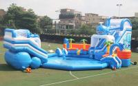 China Inflatable Summer Shark Theme Water Park Playground Digital Printing for sale