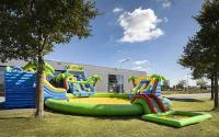 China Coconut Tree Inflatable Water Park Slides Swimming Pool for sale
