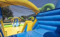 China Coconut Tree Inflatable Water Park Slides Swimming Pool for sale