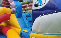 China Huge Shark 0.9mm PVC Inflatable Water Park With Swimming Pool for sale