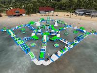 China Infaltable Blow Up Water Park Obstacle Course 150 People Capacity for sale