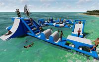 China Amusement Inflatable Theme Water Park Obstacle Course Jumping Castle for sale