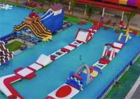 China Inflatable PVC Land Water Park With Water Slide Swimming Pool for sale
