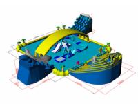 China Custom Shark Inflatable Playground Water Park Obstacle Course for sale