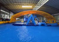 China Custom Shark Inflatable Playground Water Park Obstacle Course for sale