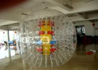China Adult 0.9 mm PVC Transparent Unti-coldness Water Zorbing Ball For Amusement Park for sale