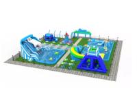 China Inflatable Land Water Park Swimming Pool With Obstacle Course for sale