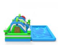 China Sea Animal Inflatable Water Park Swimming Pool With Water Slide for sale