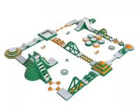China Infaltable Blow Up Water Park Obstacle Course Jumping Castle for sale
