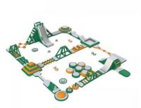 China Infaltable Blow Up Water Park Obstacle Course Jumping Castle for sale