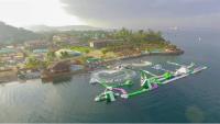 China Outdoor Infaltable Floating Sea Water Park Games Obstacle Course for sale