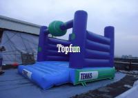 China Customized Inflatable Jumping Castle , Personal Dark Blue Boxing Sports Bouncer for sale