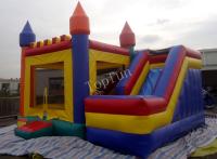 China Funny Inflatable Jumping Castle , Custom Commercial Playground Slides for sale