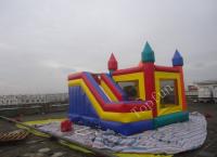China Funny Inflatable Jumping Castle , Custom Commercial Playground Slides for sale