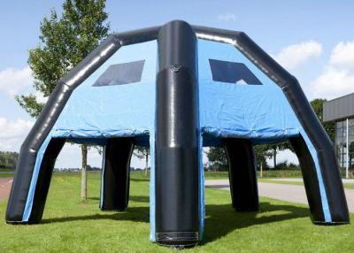 China Adverstisment Inflatable Event Tent Commercial Black Blue Waterproof for sale