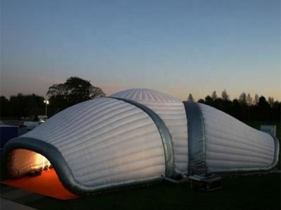 China Triangle Inflatable Dome Three Entrance Giant Inflatable Air Structure for sale