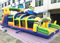 China Cute Minions Blow Up Obstacle Course Yellow Minions Playground for sale