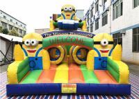 China Cute Minions Blow Up Obstacle Course Yellow Minions Playground for sale