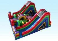 China Colorful Dual Lap Inflatable Dry Obstacle Course For Toddler for sale
