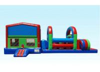 China Big And Bright Inflatable Obstacle Course Challenge Eco Friendly for sale