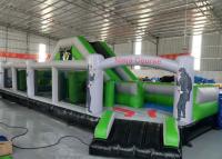 China Commericial Tarpaulin Inflatable Obstacle Course Challenge For Kids for sale