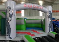 China Commericial Tarpaulin Inflatable Obstacle Course Challenge For Kids for sale