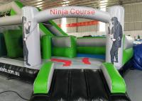 China Commericial Tarpaulin Inflatable Obstacle Course Challenge For Kids for sale