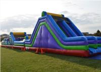 China 0.55mm PVC Kids Backyard Inflatable Obstacle Course For Challenging for sale