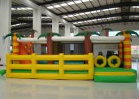 China Coconut Tree Inflatable Bouncy Obstacle Course , Outdoor Playground for sale