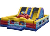 China Rocket Inflatable Fun Obstacle Course , Entertainment Obstacle Course for sale