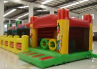China Fun Kids Inflatable Obstacle Course Rental 0.55mm PVC Tarpaulin for sale