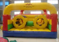 China Attractive Small Tarpaulin Inflatable Obstacle Courses Bright Silk Printing for sale