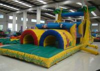 China Big Party Inflatable Obstacle Courses Bounce House Rentals , Kids Sports Games for sale