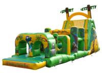 China Funny Jungle Race Inflatable Obstacle Courses Amusement Park for sale