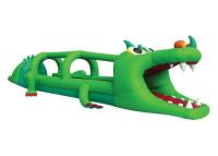 China Crocodile Inflatable Water Games Slip N Slide Water Slide for sale