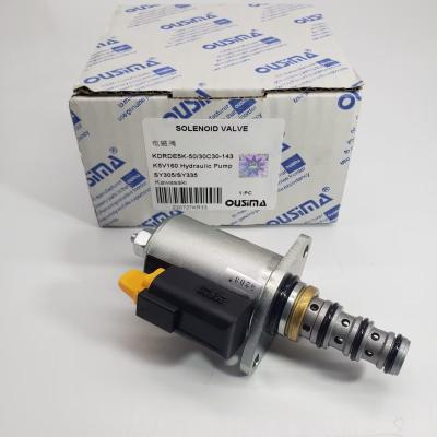 China Hydraulic Pump Proportional Solenoid Valve KDRDE5K-50 30C30-143 K5V160 For Kawasaki SY305 SY335 for sale
