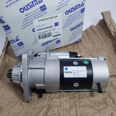China 300516-00040A 24V 11T 5.0KW Excavator Starter Motor For DOOSAN DX120 Engine D34D for sale